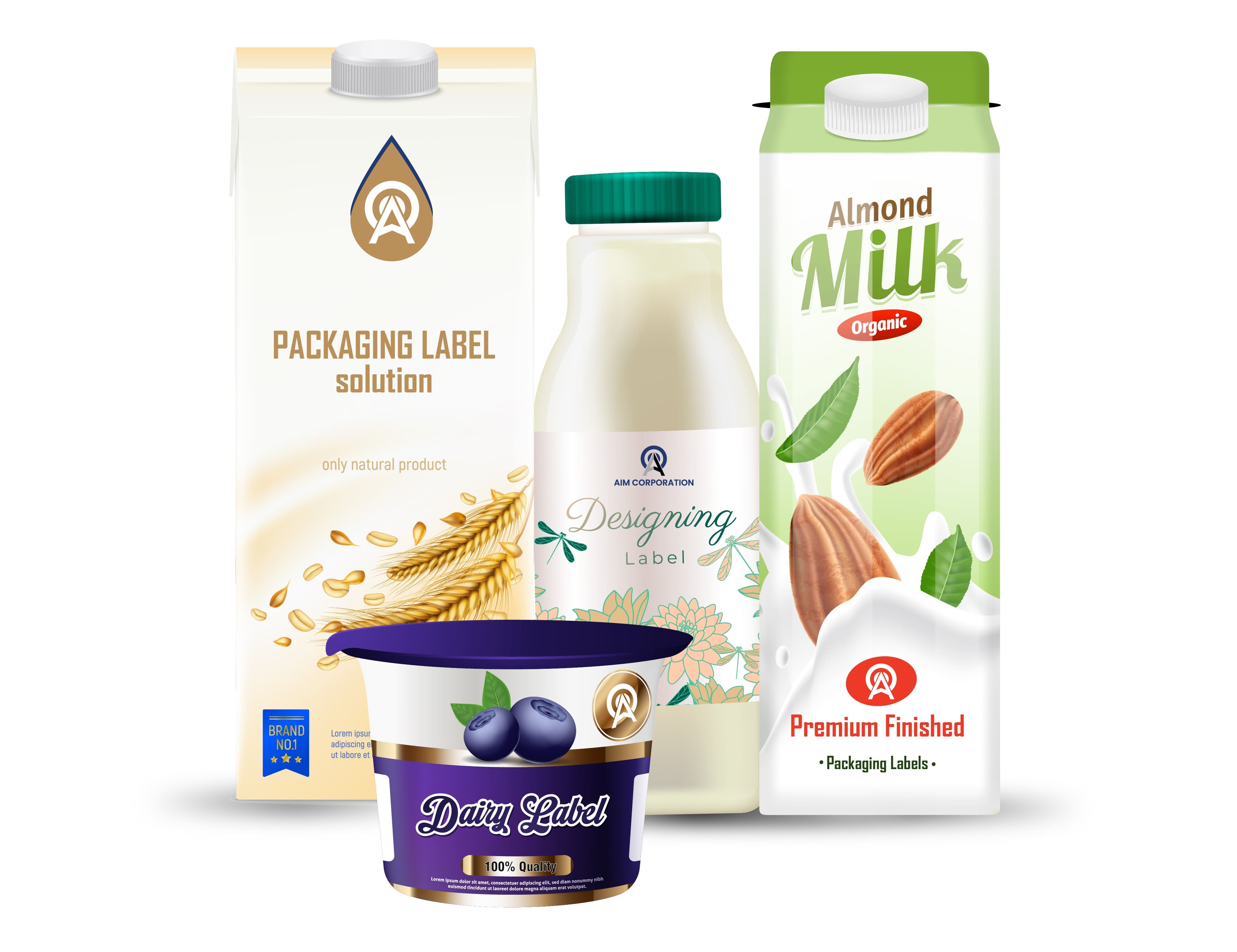 Labels for Yogurt, Milk, Cheese & More | Dairy Products (Aim Corporation)